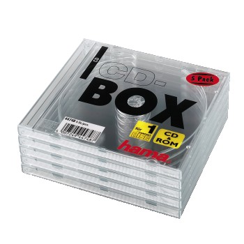 CDBOX HAMA CD-BOX Transparant 5 stuks | Paradisio
