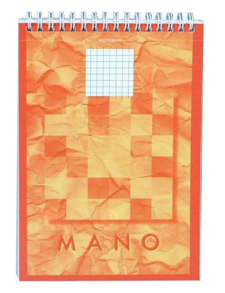 NOTABLOK dubbel spiraal, A5, 160 blz, ruit, Mano | Paradisio