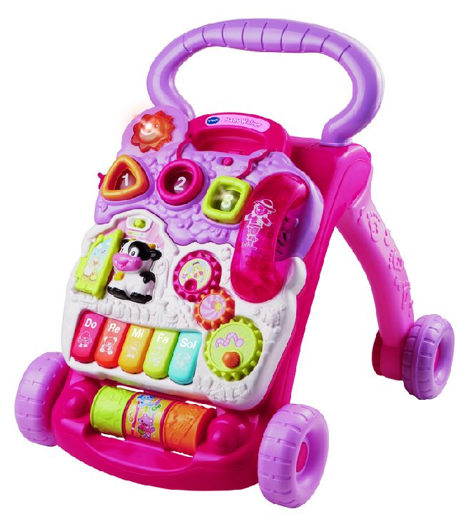 Loopauto Baby Walker roze vanaf 6 maanden springen, rijden en ...