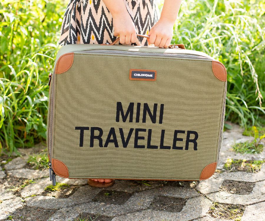 Reiskoffer Childhome Mini Traveller Canvas | Canvas kaki | Paradisio