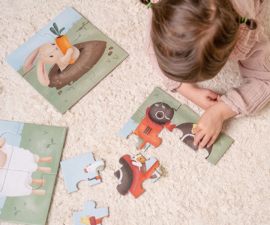 Puzzel Little Dutch made by Tiamo 4 in 1 puzzel | Little Farm | Paradisio