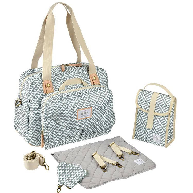 Verzorgingstas Beaba Genève II, draagtas met luiermat | Play Print ...