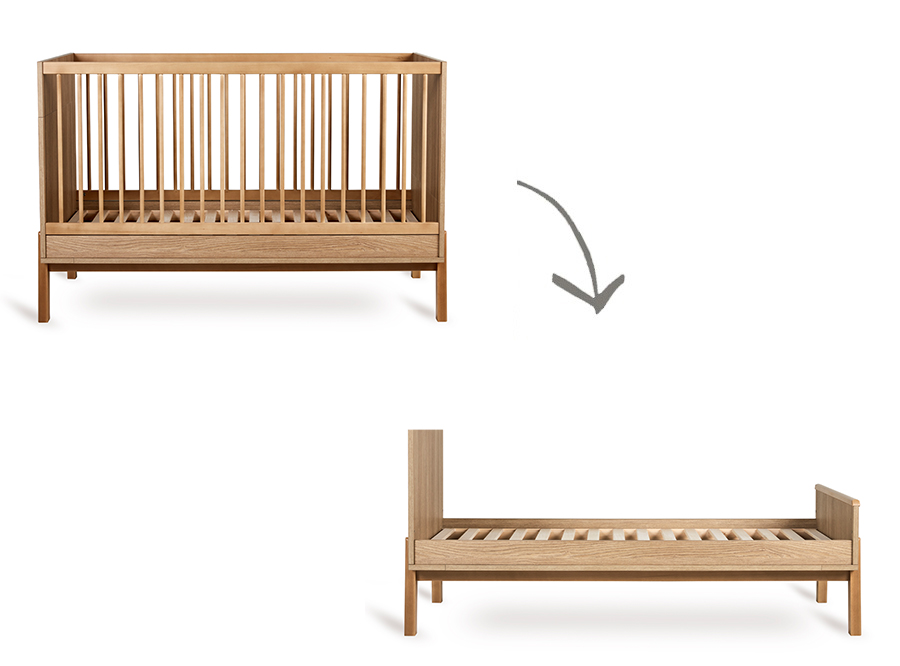 Bed Quax, Ashi Honey Ash, Ashi Honey Ash 70x140 omvb, babybed ...